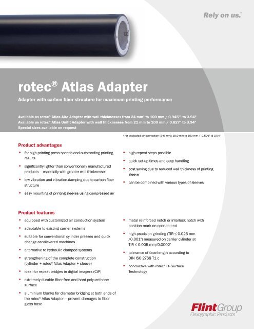 rotec® Atlas Adapter - Flint Group