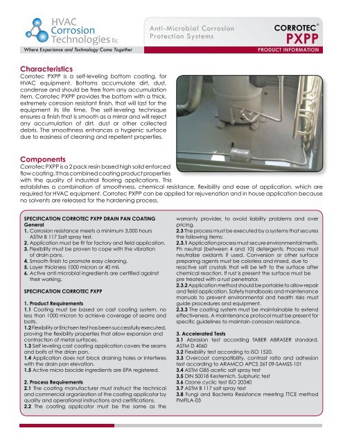 CORROTEC® Anti-Microbial Corrosion Protection Systems