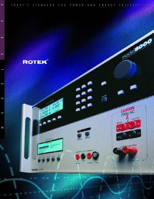 Model 8000 brochure - Rotek