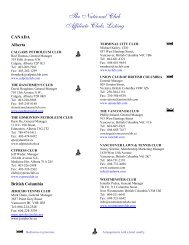 MenuPro a la carte menus - The National Club