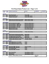 Port Royal Sales Product List â Page 1 of 4 - Port Royal Premium