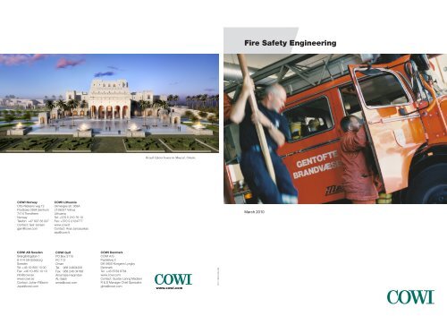Fire Safety Engineering Royal Opera House, Oman - Cowi