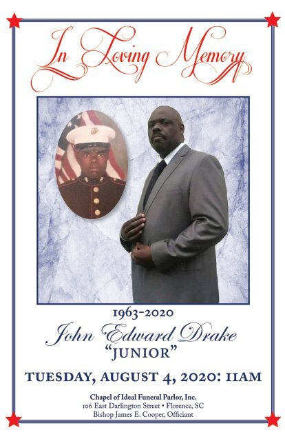 John Drake Memorial Program