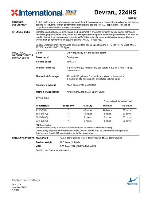 Devran® 224HS - DuSpec