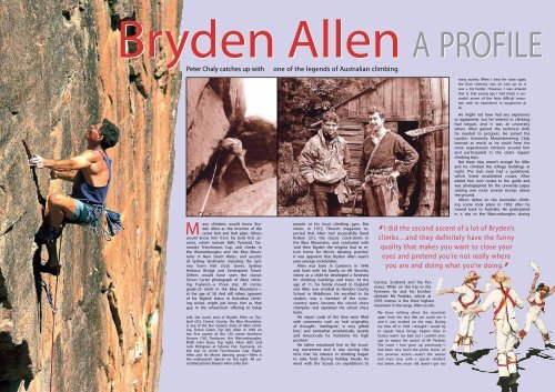 Profile of Bryden Allen - Bryden Allen Home Page