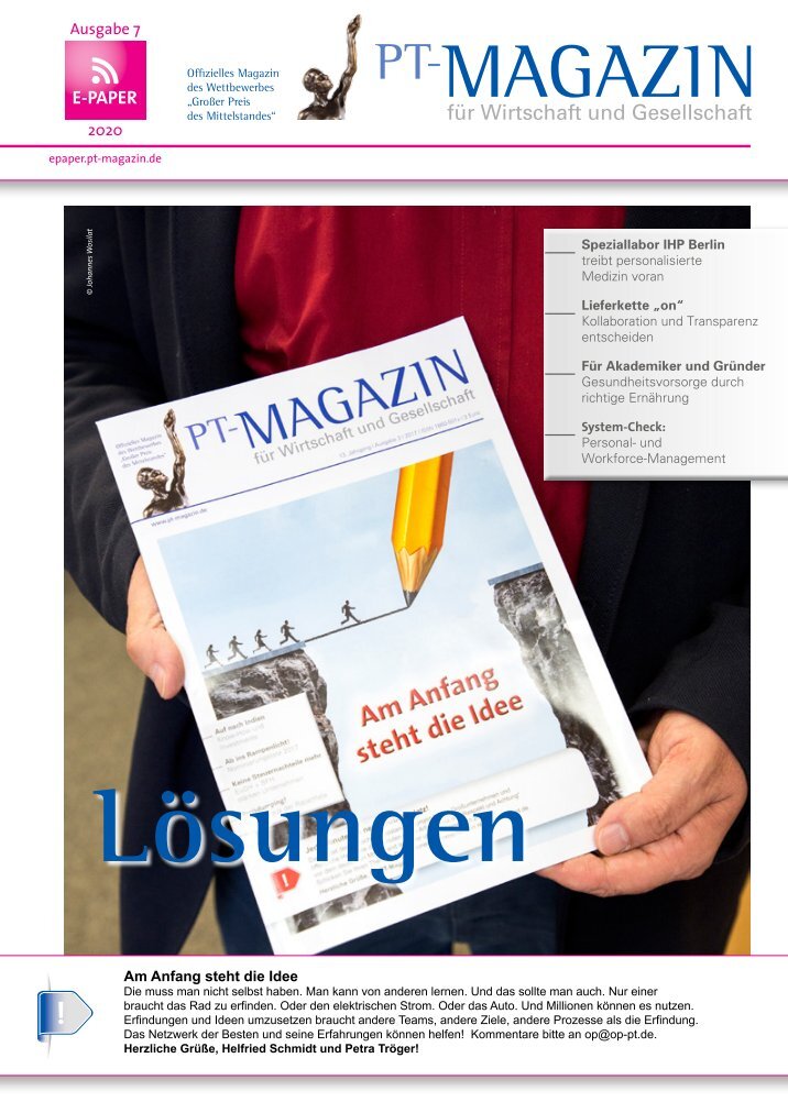 E-Paper PT-Magazin 03 2020 Wir stemmen das