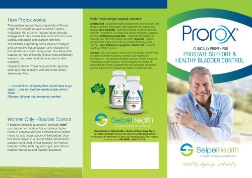Prorox Information Brochure