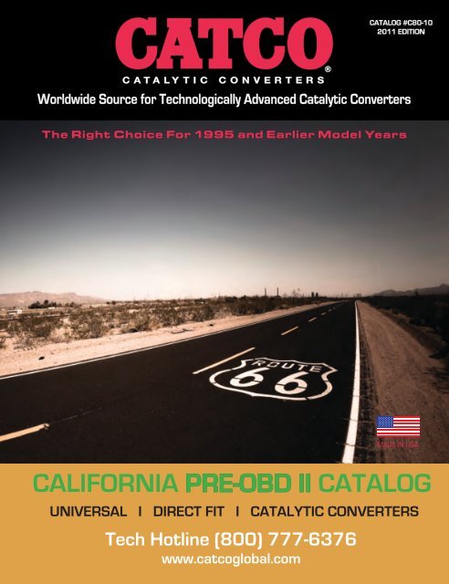 CALIFORNIA PRE-OBD II CATALOG - CATCO