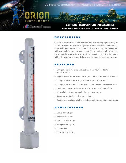 ORI-106 Insulation Sales - Orion Instruments