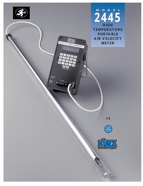 high temperature portable air velocity meter - Kurz Instruments