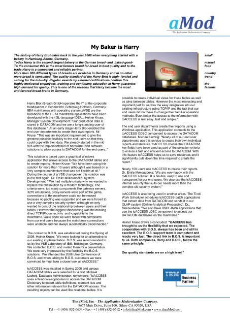 Application Example - aMod