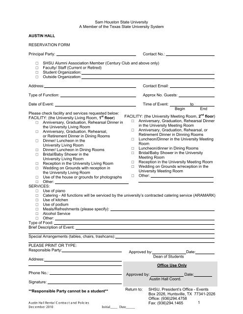 Austin Hall - Sam Houston State University