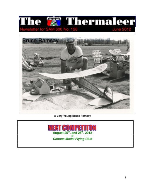 Newsletter for SAM 600 No. 128 June 2012 - Society of Antique ...