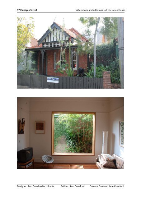 Sam Crawford Architects Builder