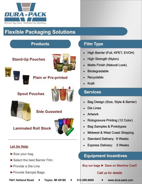 Flexible Packaging Solutions Products