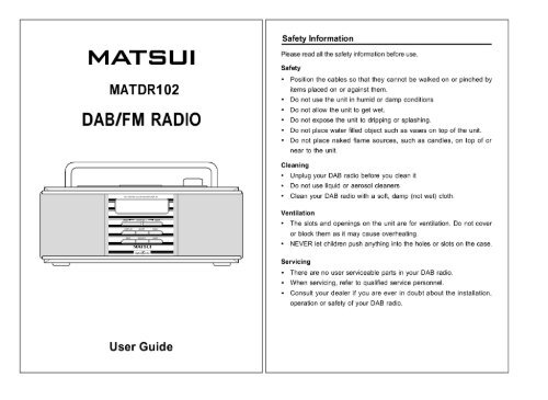 Matsui MATDR102 - Partmaster Direct