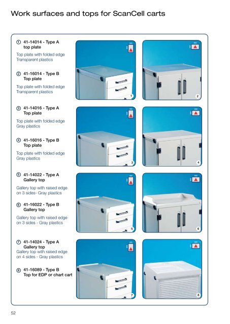 Work surfaces and tops fo