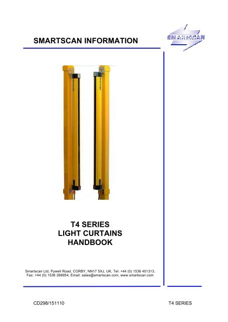 smartscan information t4 series light curtains handbook