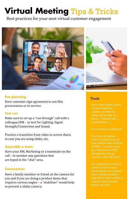 Virtual Meeting Tips and Tricks