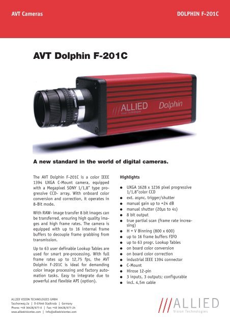 AVT Dolphin F-201C