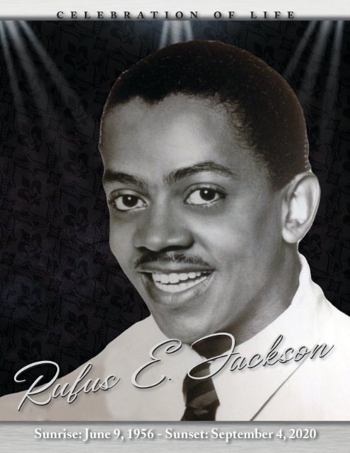 Rufus Edward Jackson Memorial Program