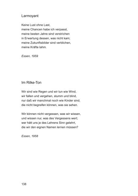 Larmoyant Keine Lust ohne