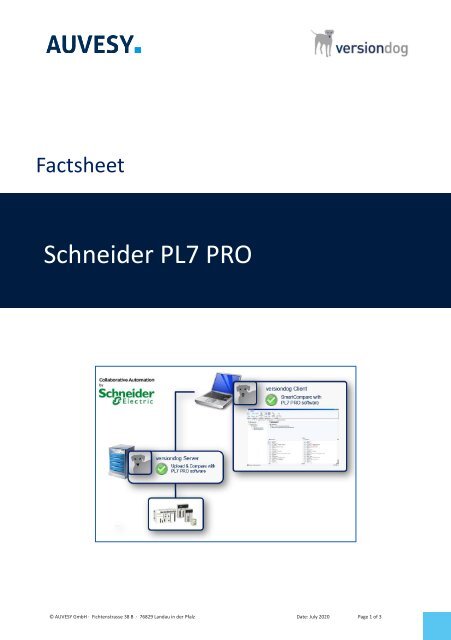 Factsheet - Schneider PL7 PRO engl.