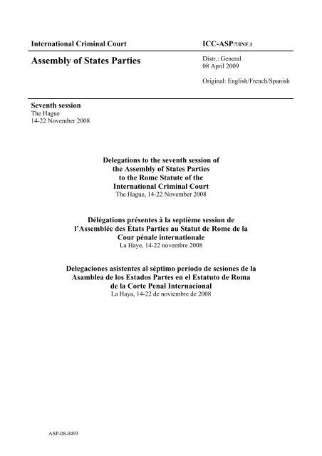 Assembly of States Parties - ICC