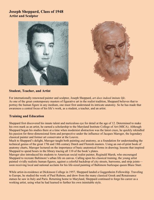 Joseph Sheppard, Class of 1948 - The Official Alumni Association of ...