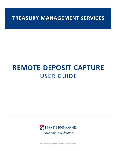 Logging In to Remote Deposit Capture
