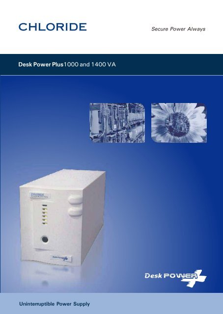 Desk Power Plus 1000 and 1400 VA - Chloride