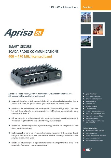 470 MHz licensed band - 4RF