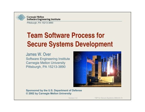 Team Software Process For Secure Systems Development
