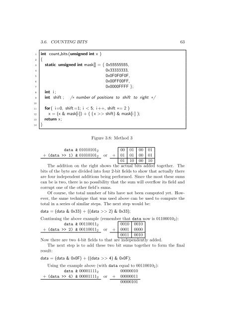 62 CHAPTER 3. BIT OPERATI