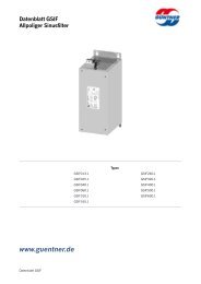 Guentner GCM GMM MOD Data Sheet - Güntner AG