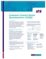 Occupational Personality Questionnaire (OPQ32) - Whitewater Group