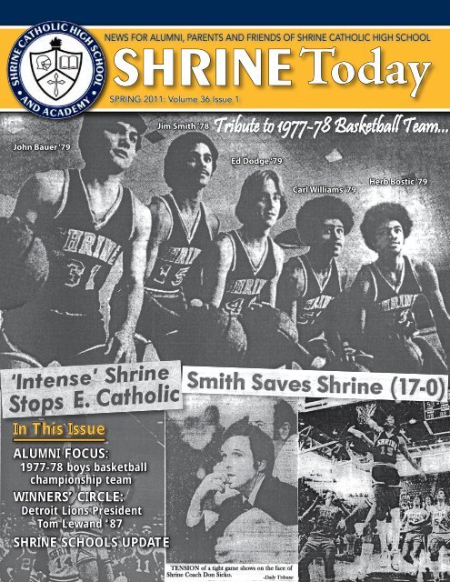 Tribute to 1977-78 Basketball Team... - Shrine Knight Alumni