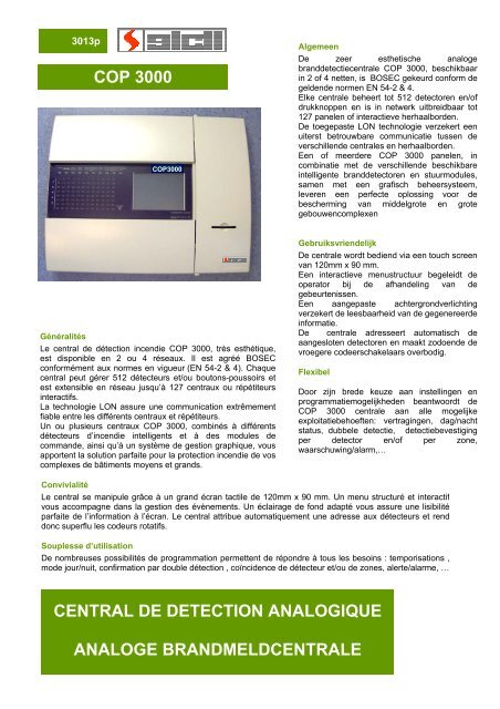 COP 3000 - SICLI fire protection