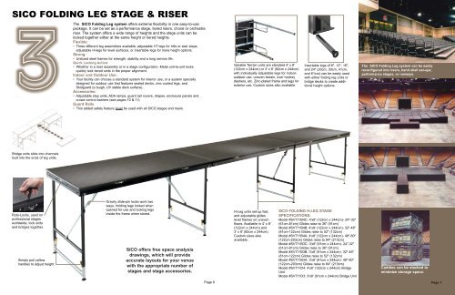 SICO Tri-Height Stage