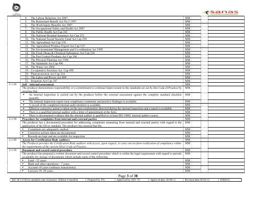 Clause 1.2.3S Control poi