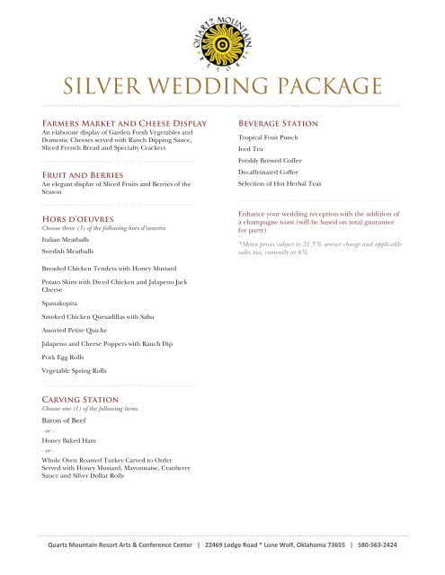 Quartz Mountain Resort Wedding