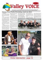 Visitor Information page 15 - Valley Voice Newspaper