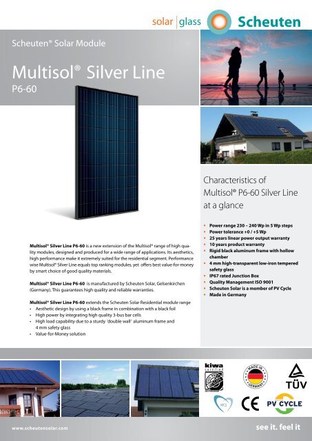 Multisol® Silver Line - 4 New Energy Solar systems