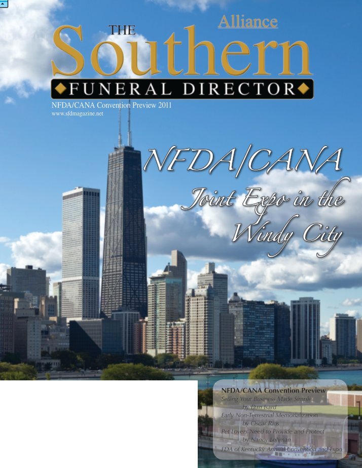 5 free Magazines from SOUTHERNFUNERALDIRECTORMAGAZINE.COM