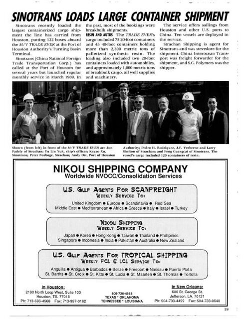 SINOTRANS LOADS LARGE CONTAINER SHIPMENT