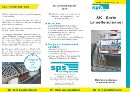 SK - Serie Lamellencleaner - sps-cleaning-systems