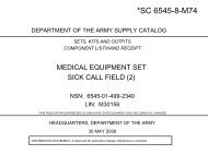 *SC 6545-8-M72 - US Army Medical Materiel Agency