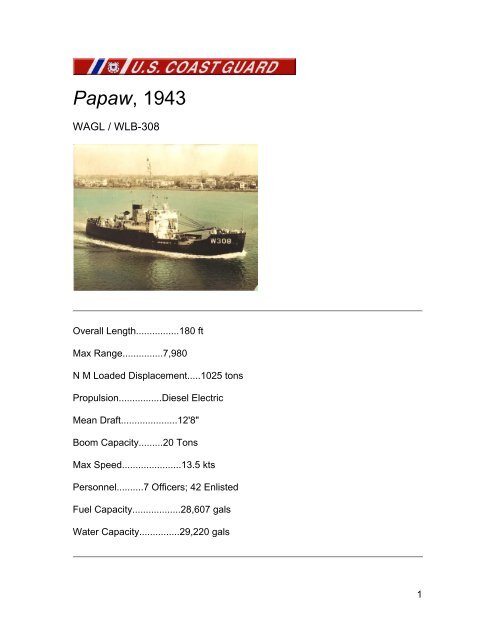 Papaw, 1943 - U.S. Coast Guard