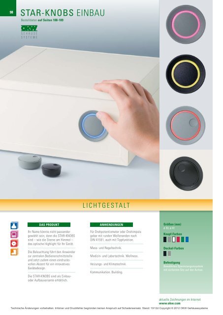 Katalogseiten STAR-KNOBS - OKW