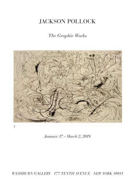 Jackson Pollock: The Graphic Works 2019